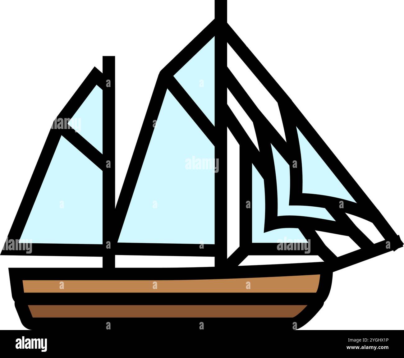 Ketch vessel Stock Vector Images - Alamy