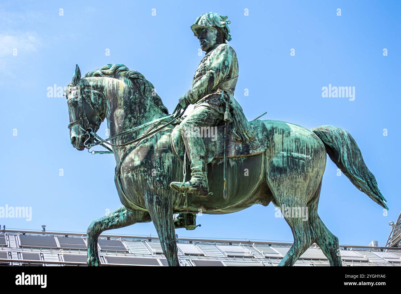 VIENNA, AUSTRIA - JULY 18, 2024: Statue of Archduke Albrecht in Vienna ...