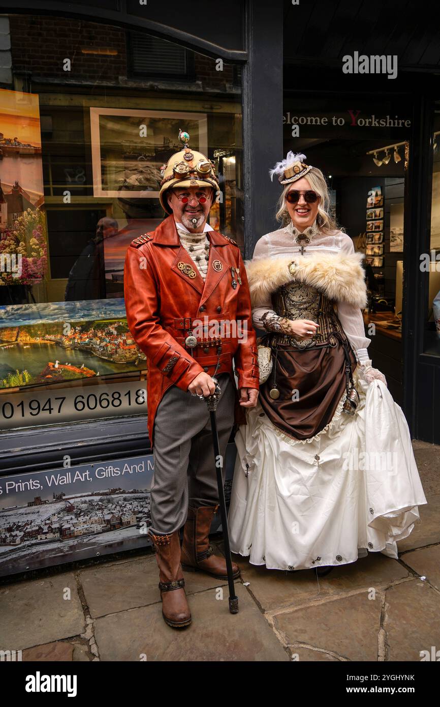 Whitby Goth weekend 2nd November 2024 UK Stock Photo - Alamy
