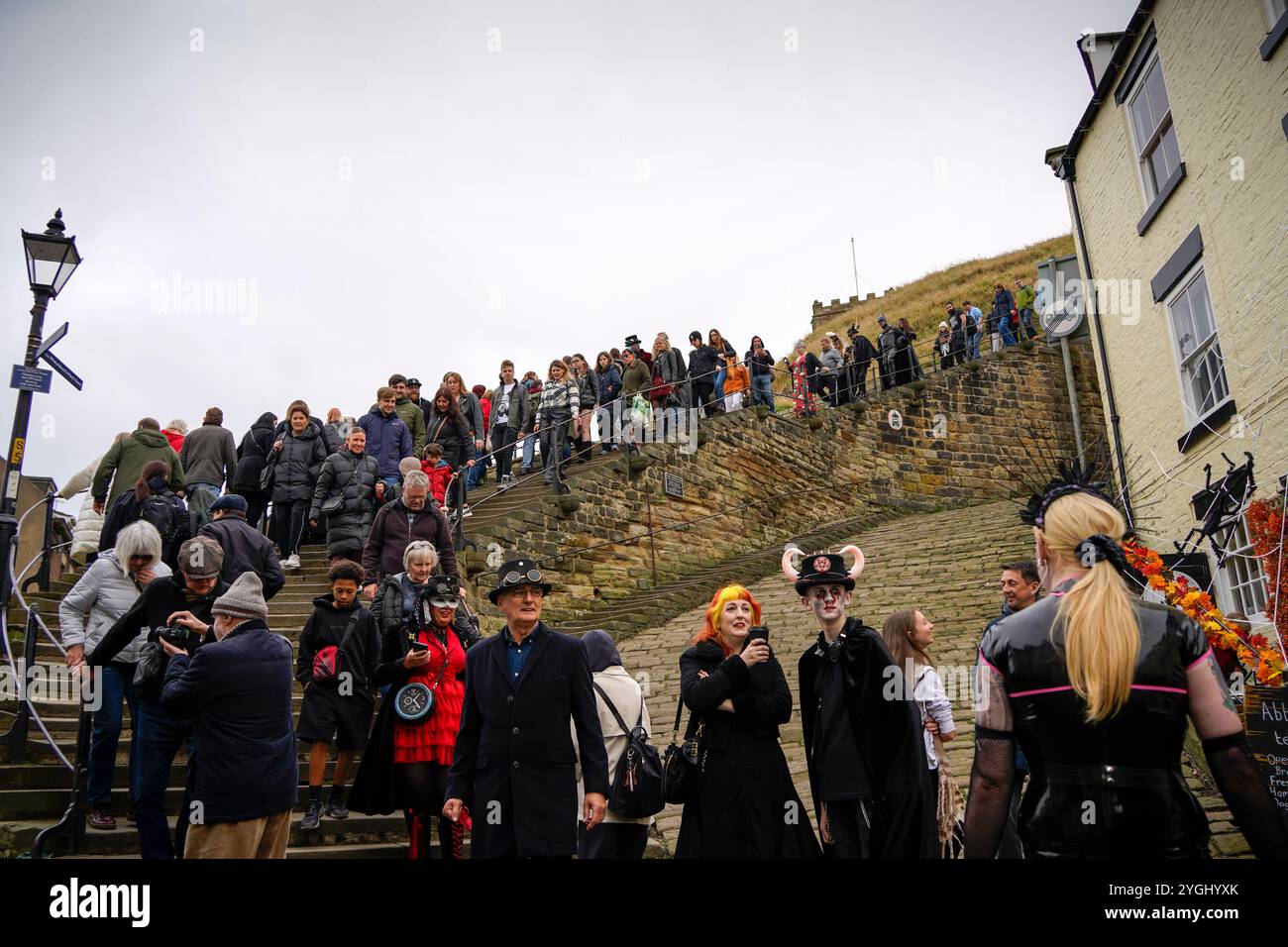 Whitby Goth weekend 2nd November 2024 UK Stock Photo - Alamy