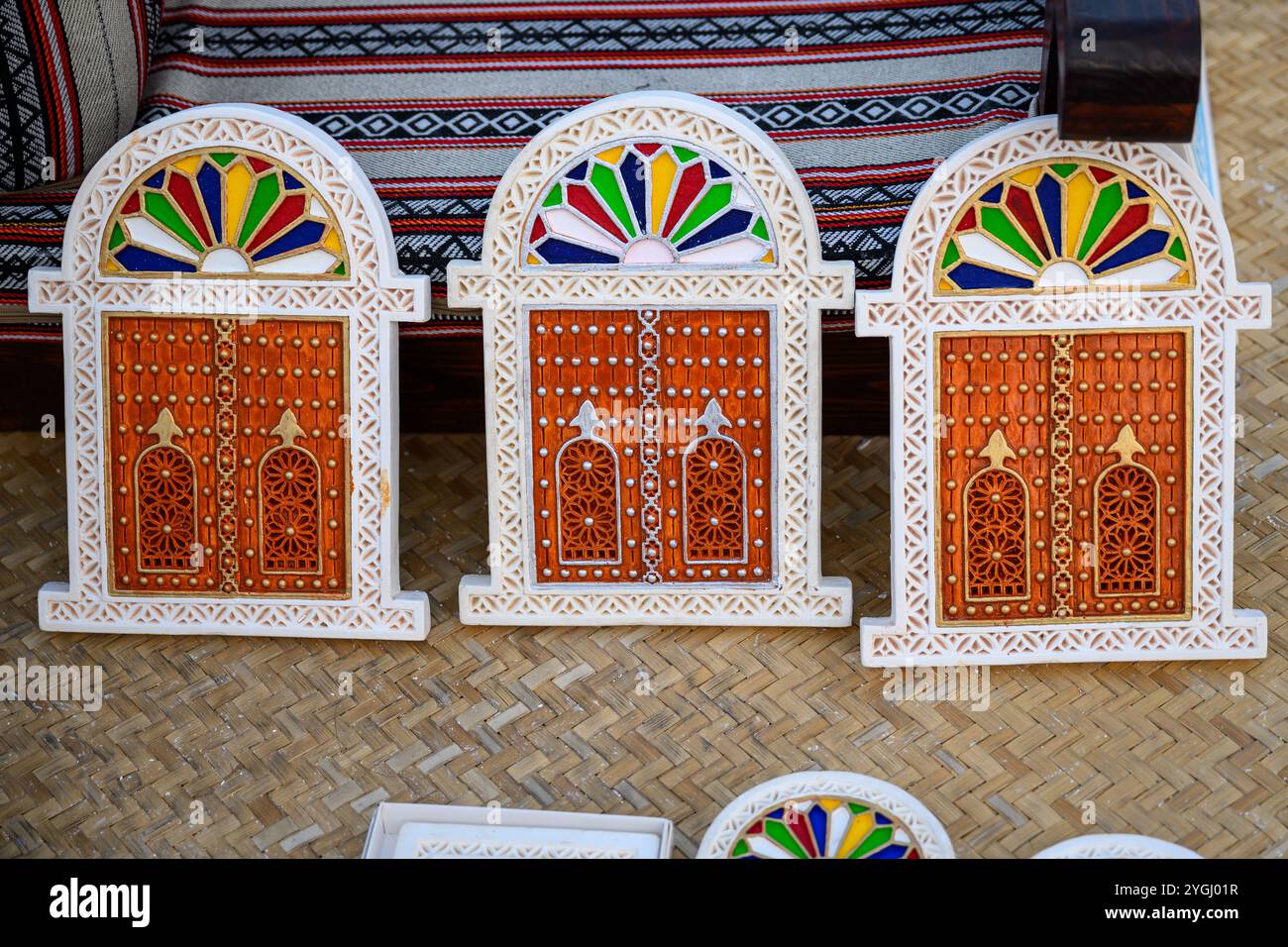 Doha, Qatar - November 7th, 2024: Wood engraving is one of the old ...