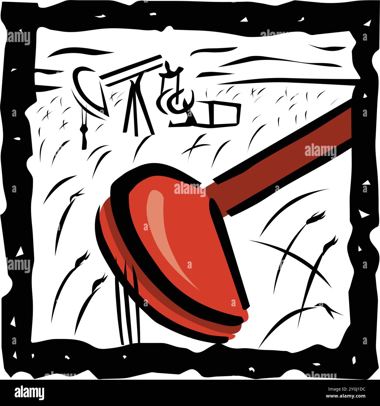 abstract vector illustration of the construction industry ,machines ...