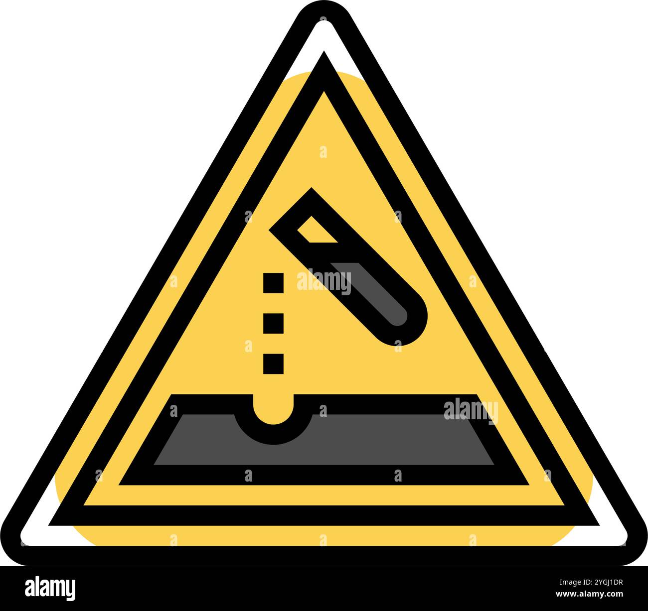 corrosive bleach color icon vector illustration Stock Vector Image ...