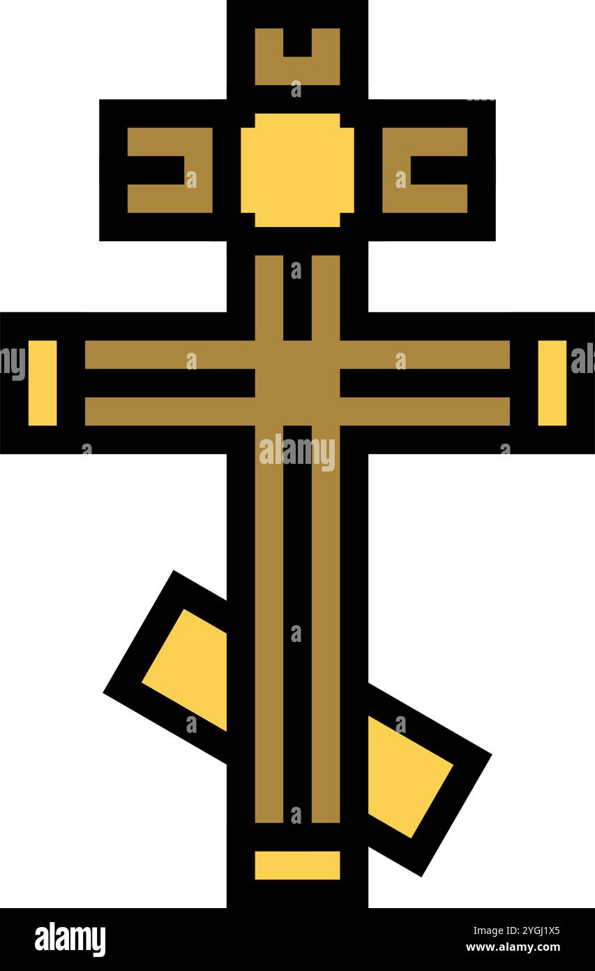 Byzantine cross vector hi-res stock photography and images - Alamy