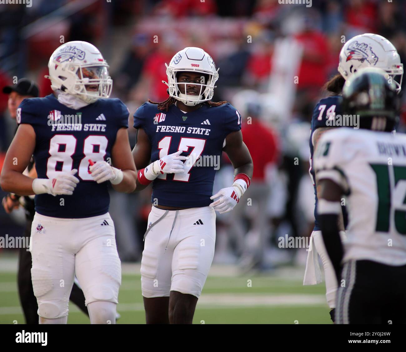 November 2, 2024 - Fresno State Bulldogs tight end Kamron Beachem #17 ...