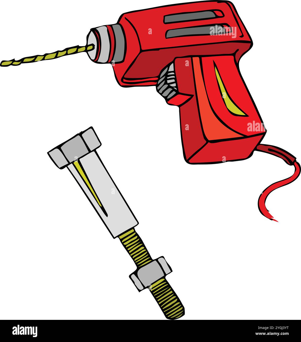 Tree trunk drill Stock Vector Images - Alamy