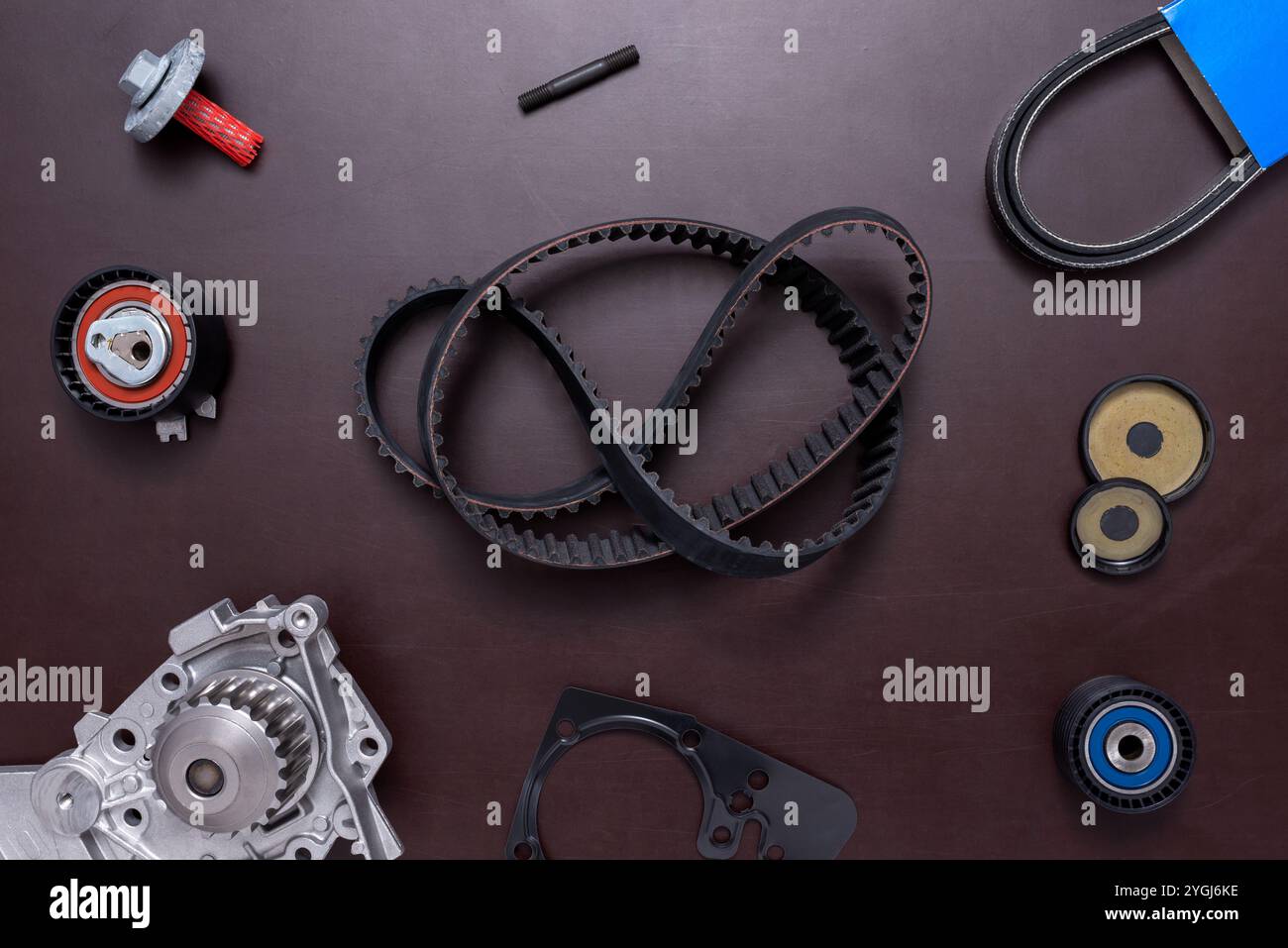 Spare parts for the car. The set of timing belt with rollers and ...