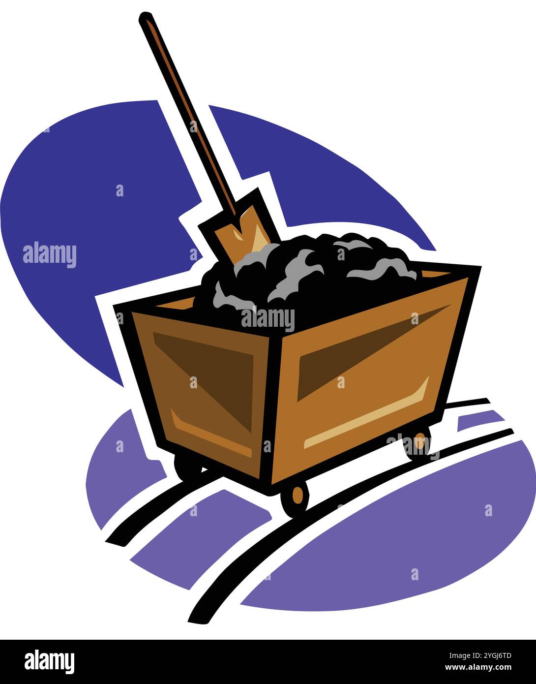 Equipment in coal mine Stock Vector Images - Alamy