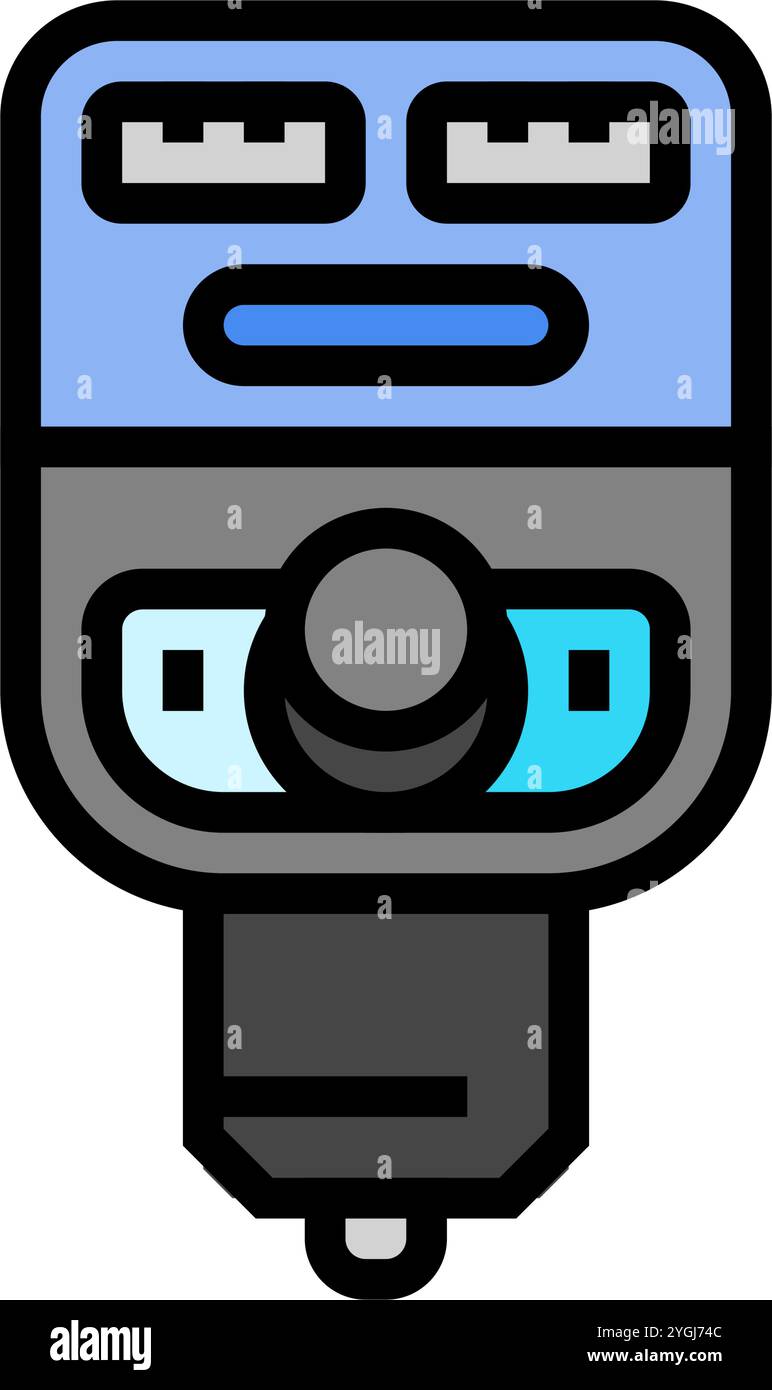 fm transmitter accessory color icon vector illustration Stock Vector ...