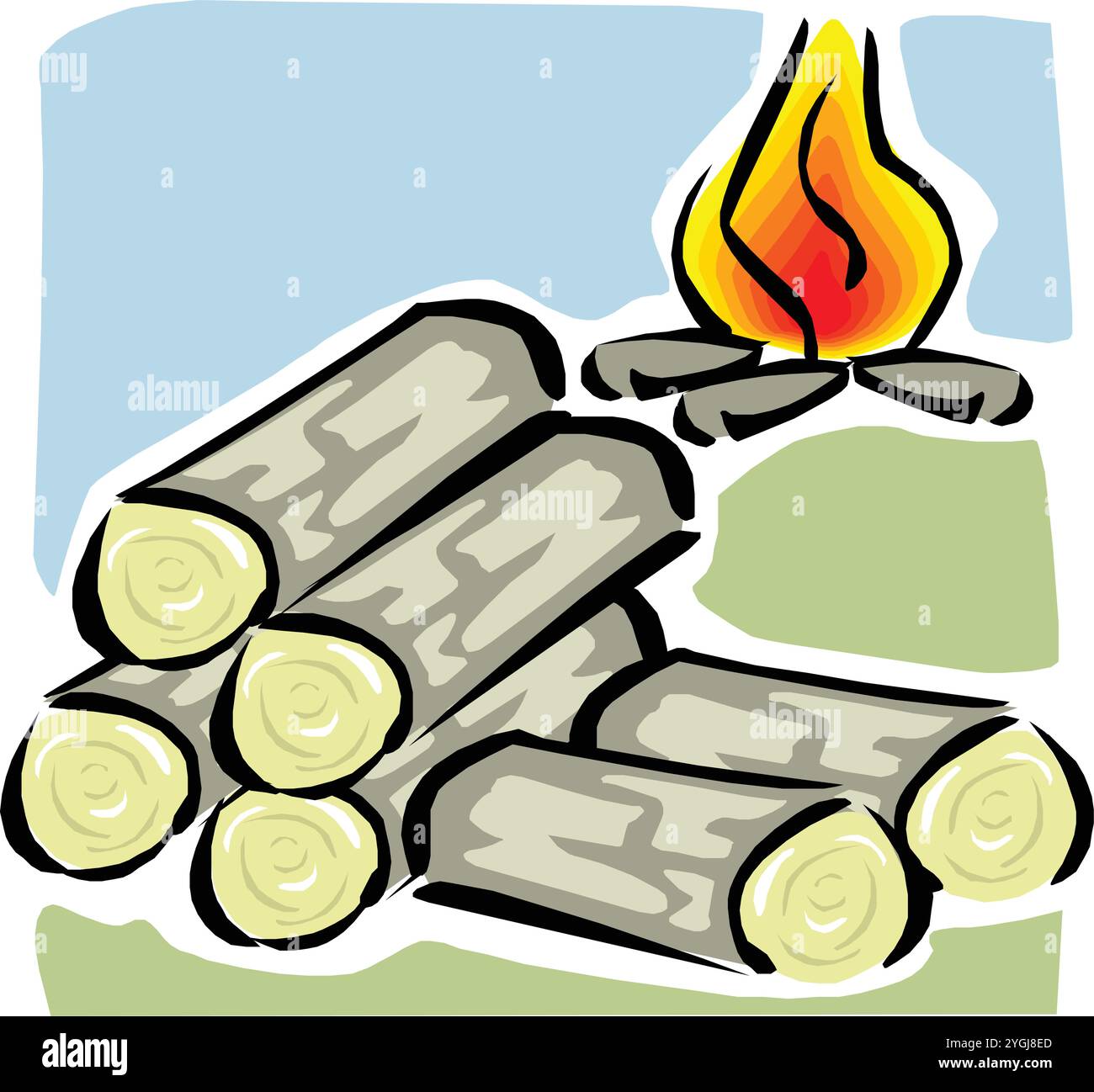 Flammable bark Stock Vector Images - Alamy