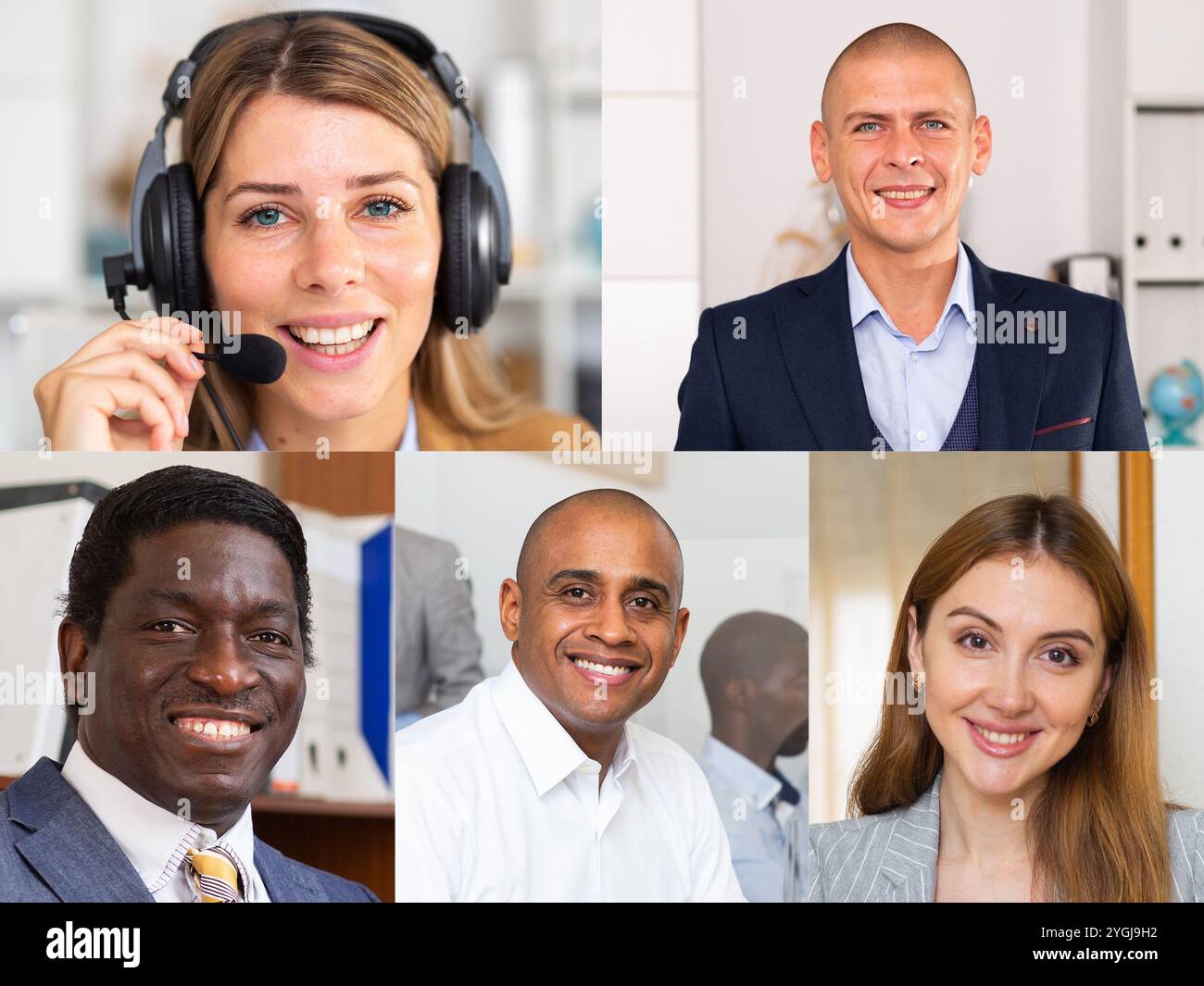 Screen of computer during video call conversation Stock Photo - Alamy