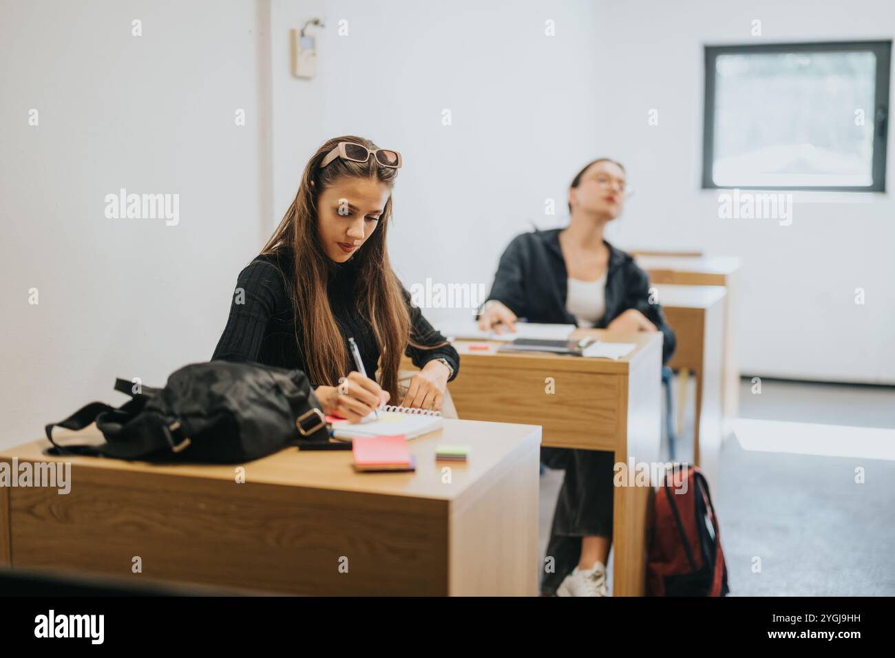 High school students focusing hi-res stock photography and images - Alamy