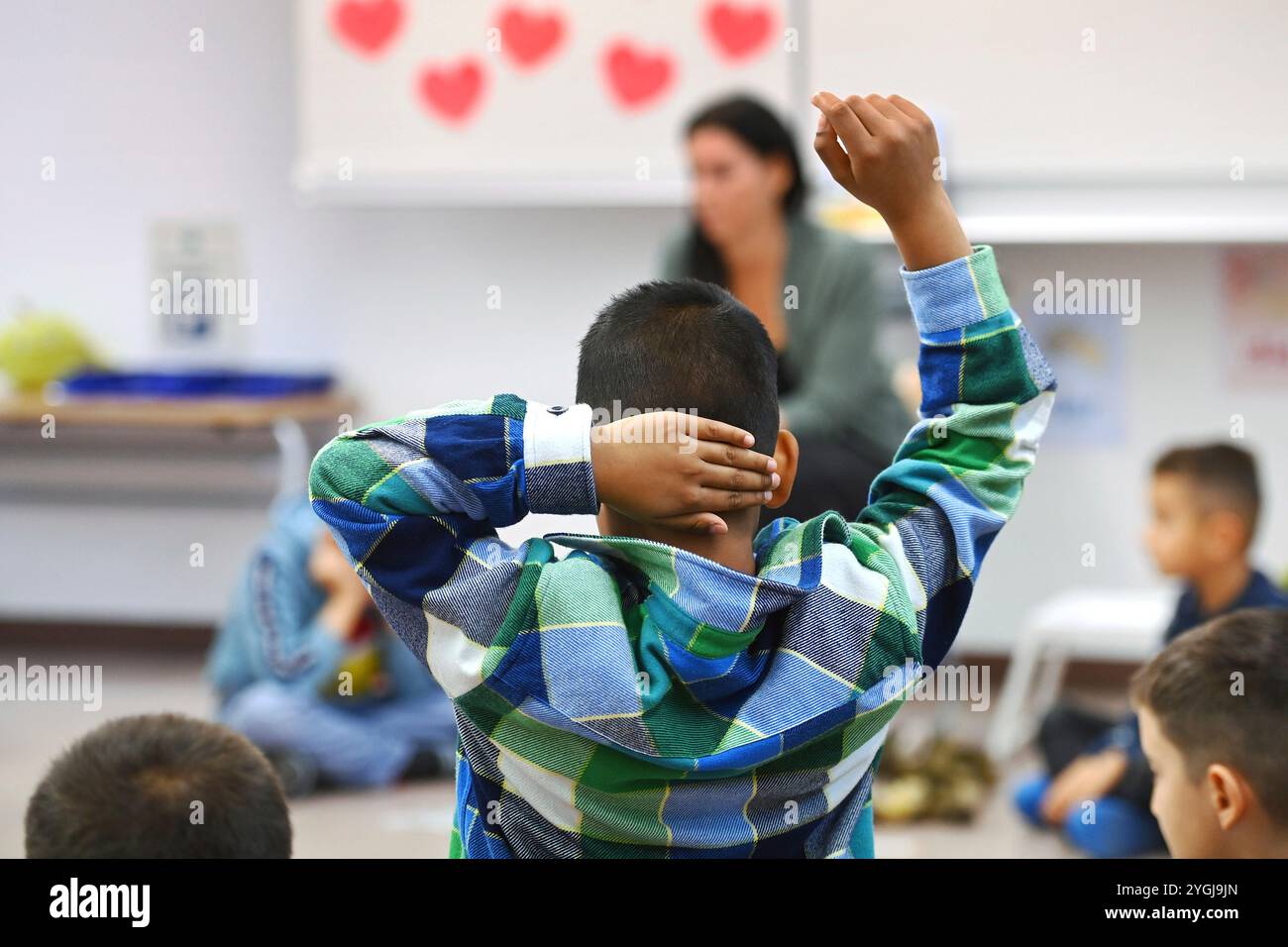 Topic photo; school lesson at a primary school in Bavaria, 2nd grade ...