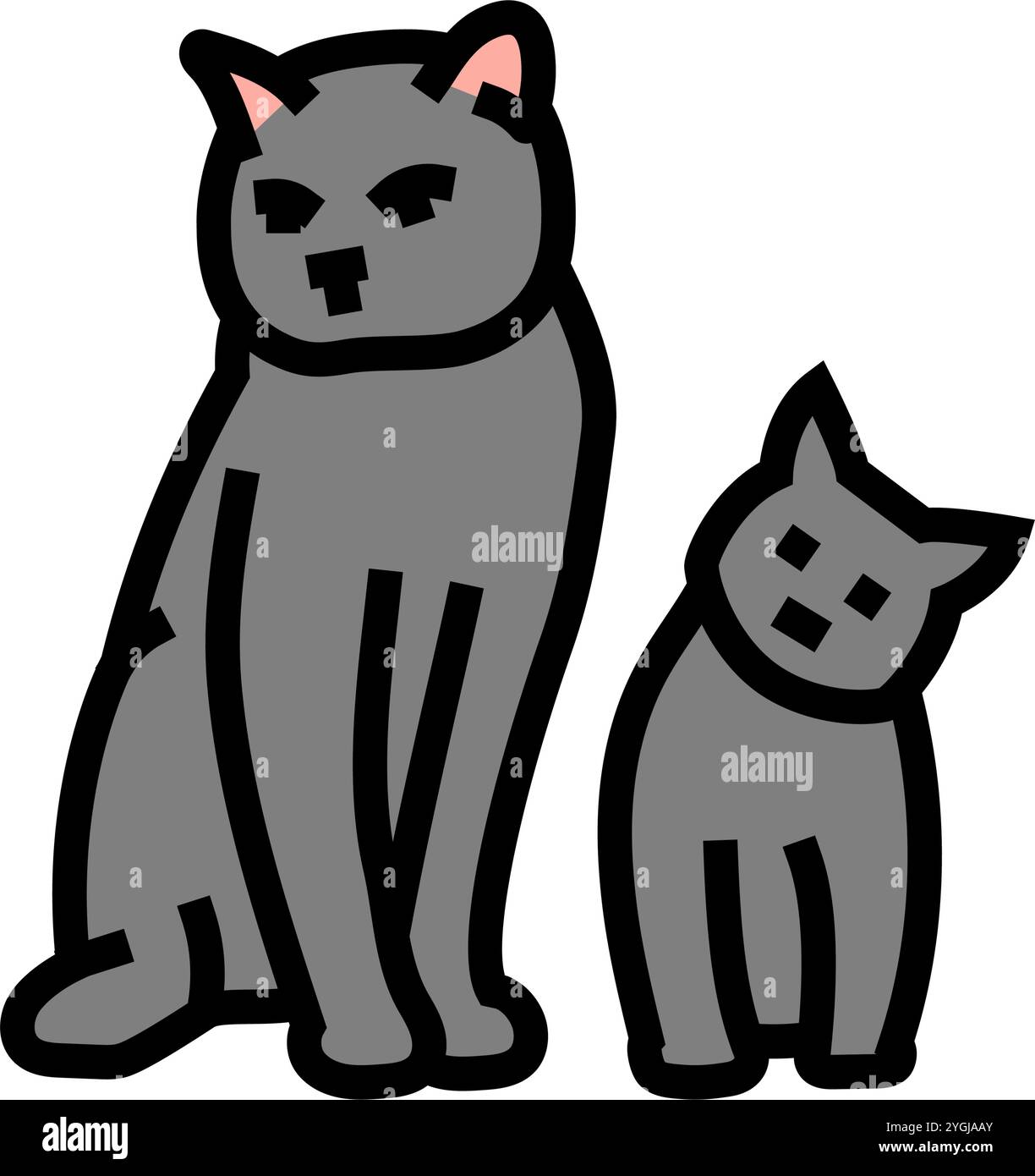 Breeding kittens Stock Vector Images - Alamy