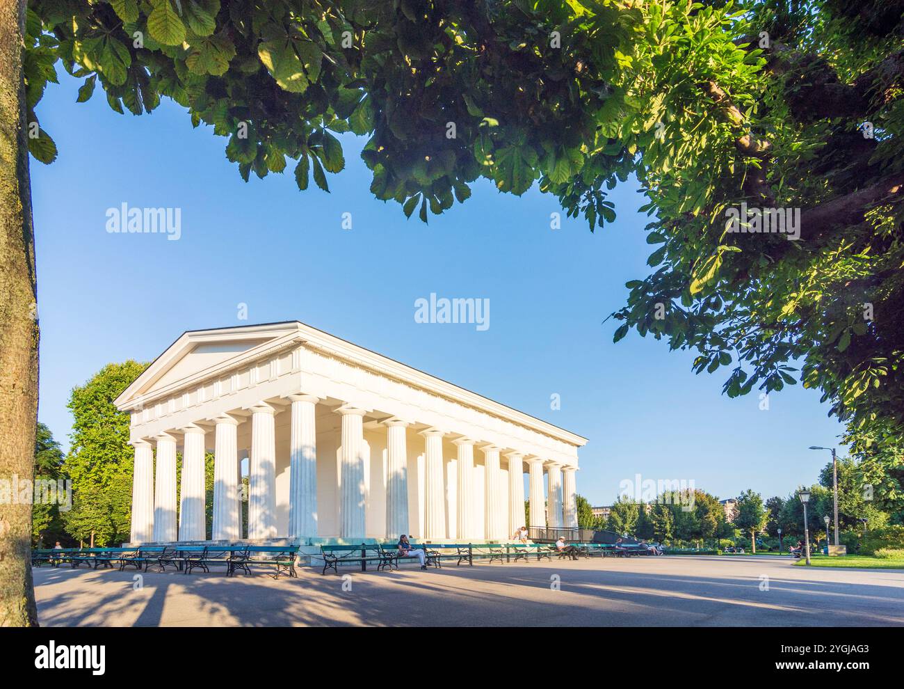 Vienna, Theseus Temple in park Volksgarten in 01. Old Town, Austria ...