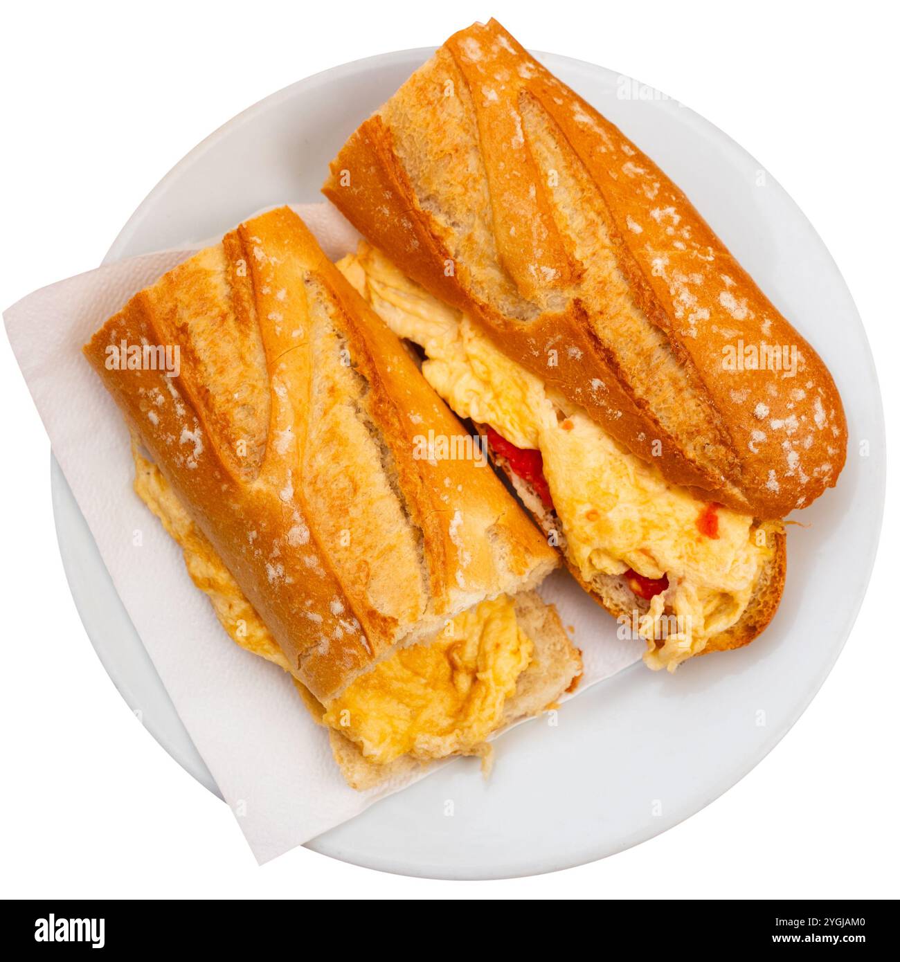 Omelette egg spanish omelet Cut Out Stock Images & Pictures - Alamy
