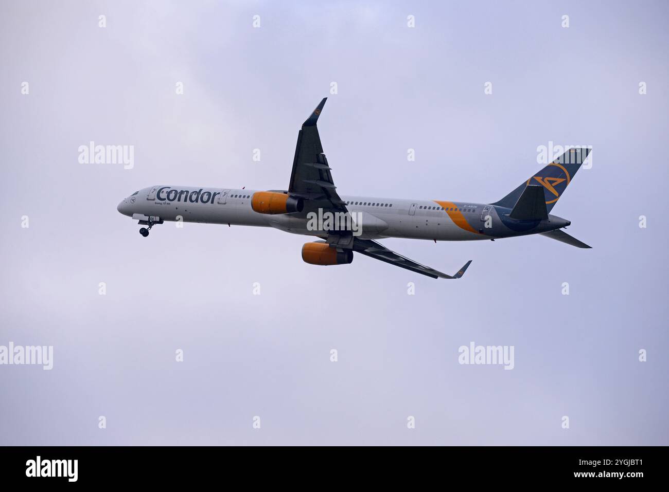 CONDOR AIRLINE's BOEING 757-330, D-ABOK, lifting off from LIVERPOOL ...