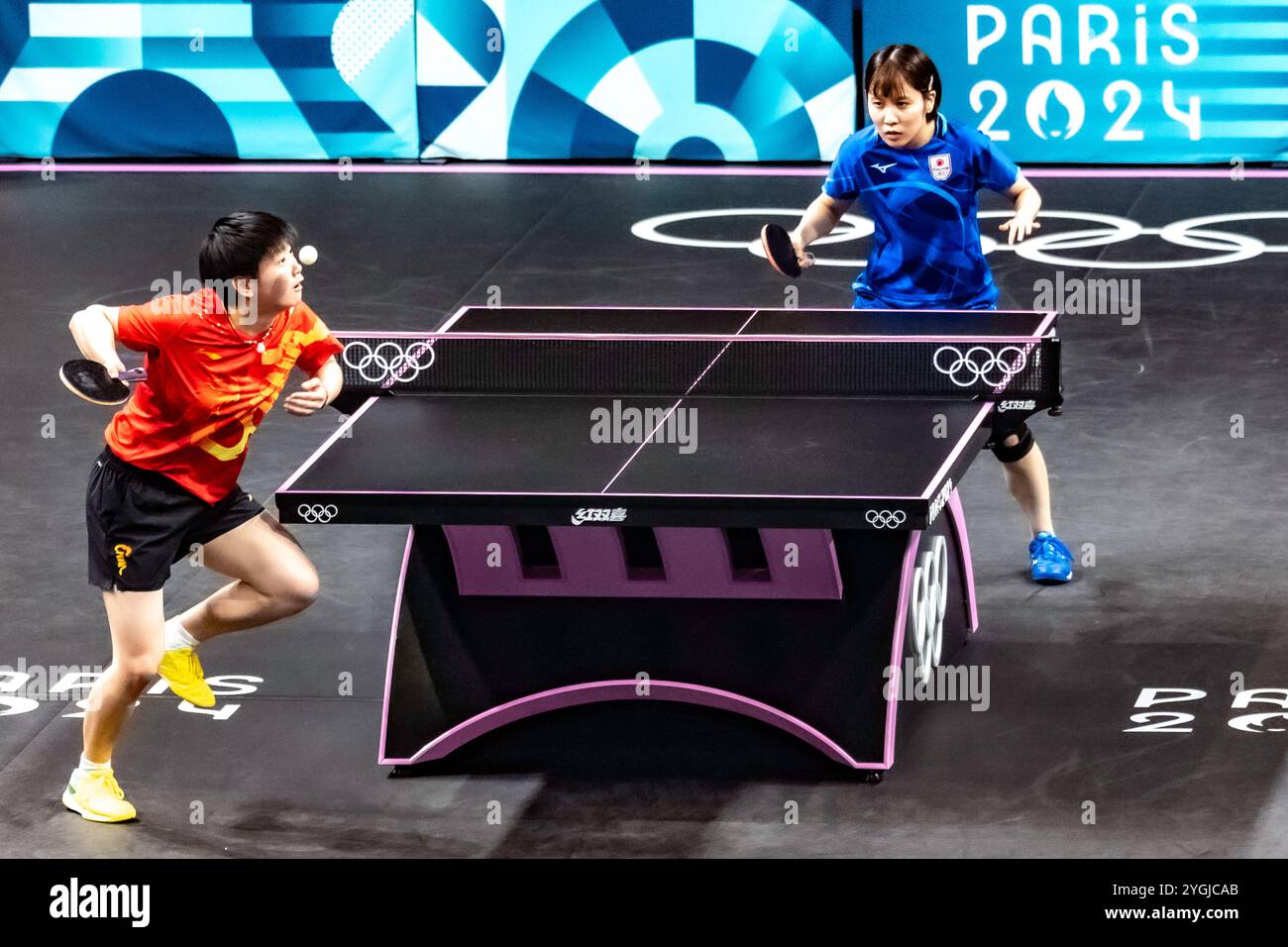 Table tennis – women's team gold medal match. Sun Yingsha -L-(CHN ...