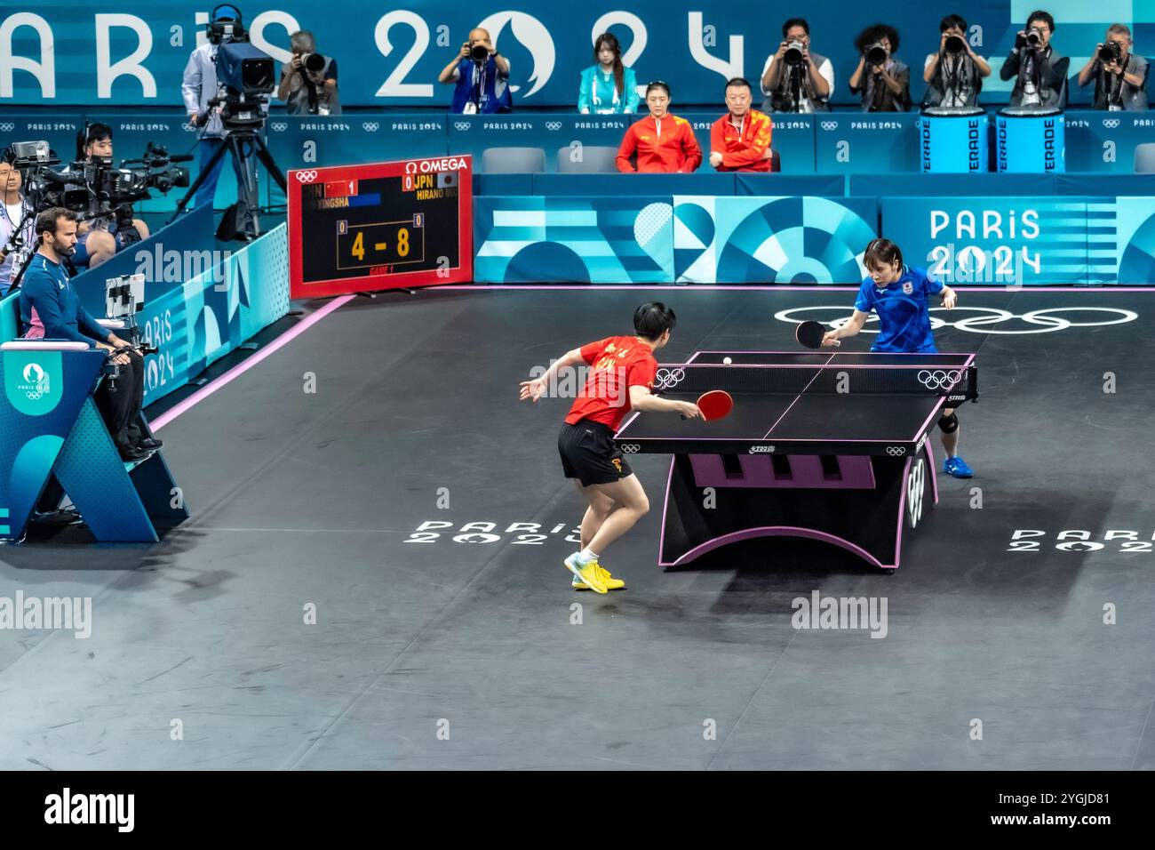 Table tennis – women's team gold medal match. Sun Yingsha -L-(CHN ...
