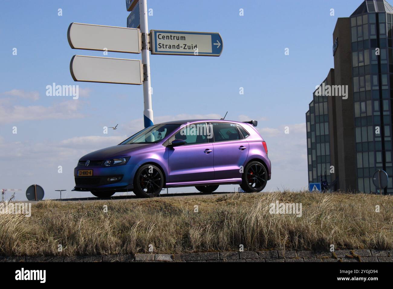 Volkswagen polo, extraordinary car and color Stock Photo - Alamy