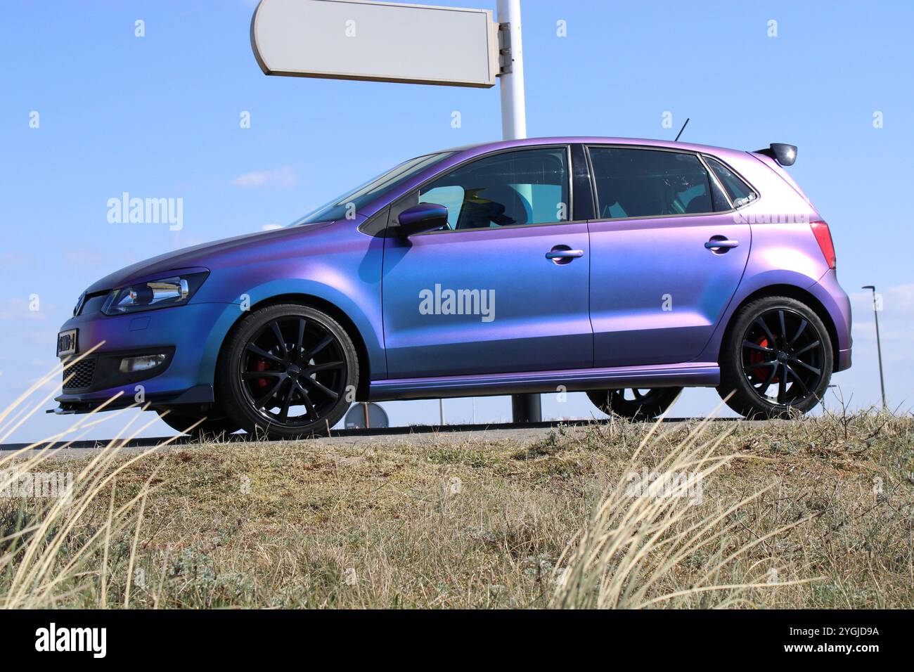 Volkswagen polo, extraordinary car and color Stock Photo - Alamy