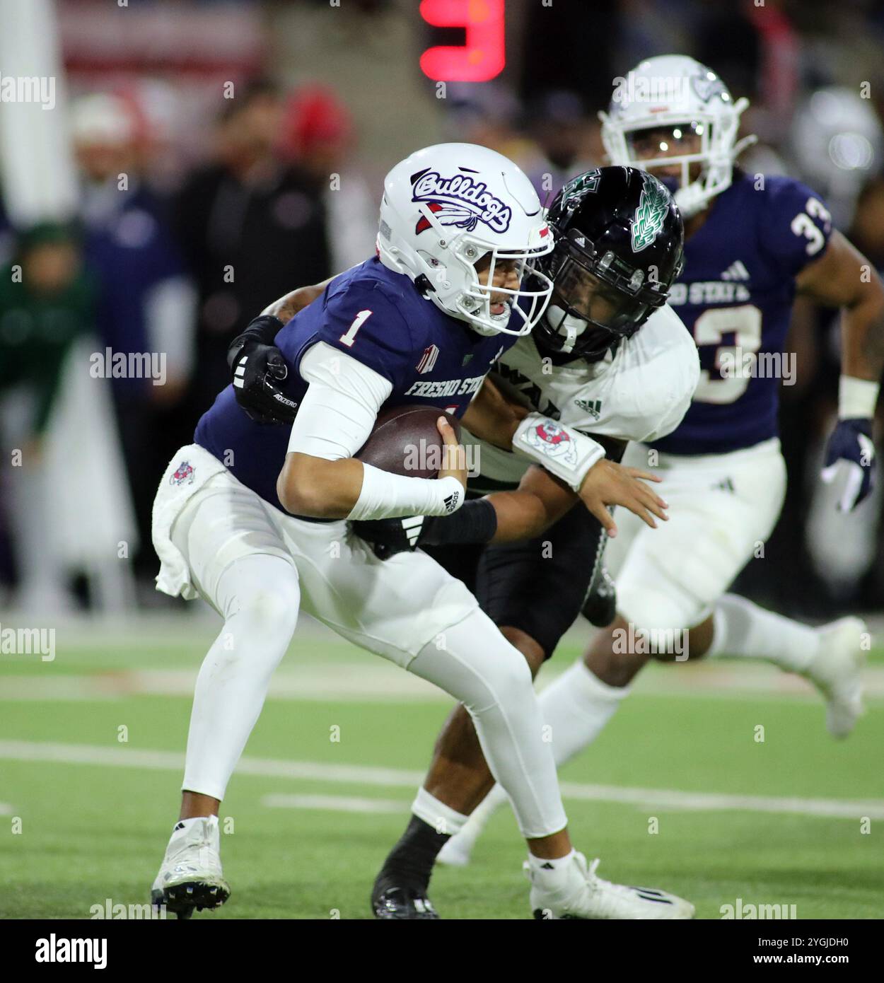 November 2, 2024 - Fresno State Bulldogs quarterback Mikey Keene #1 ...
