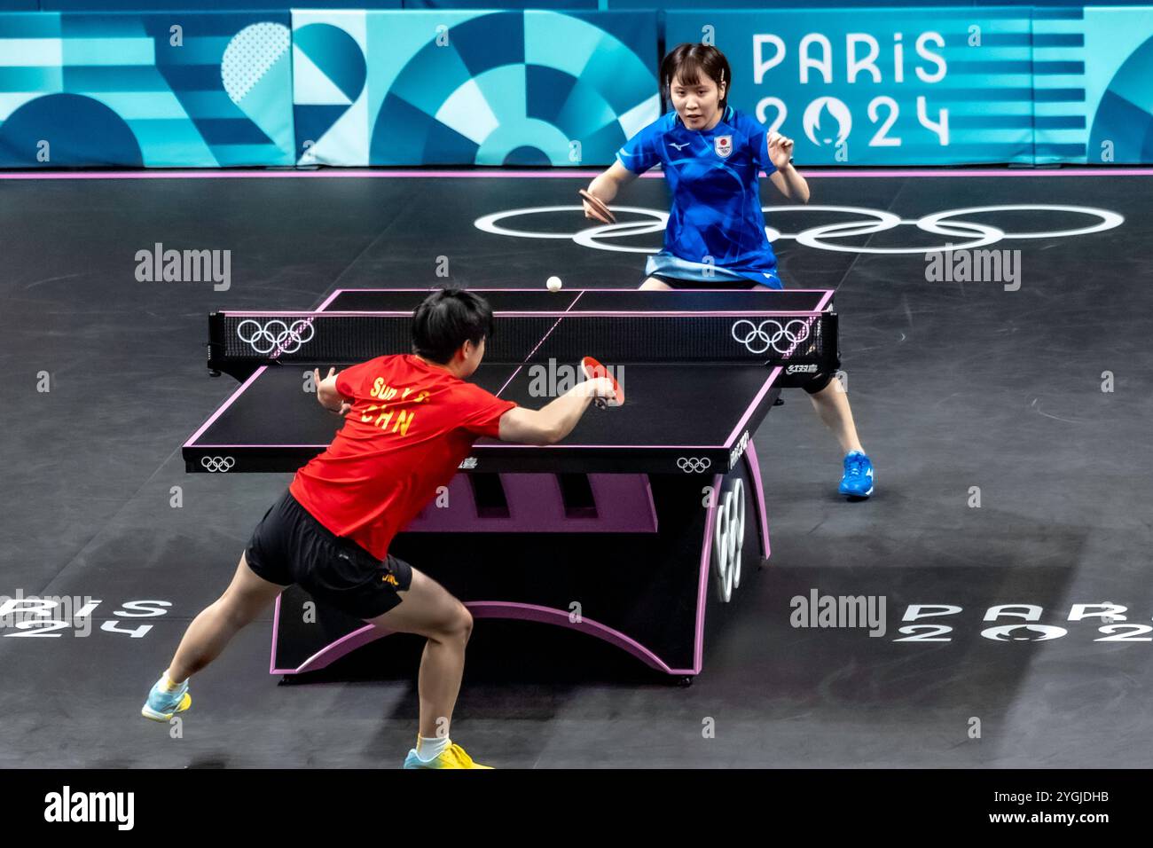 Table tennis – women's team gold medal match. Sun Yingsha -L-(CHN ...
