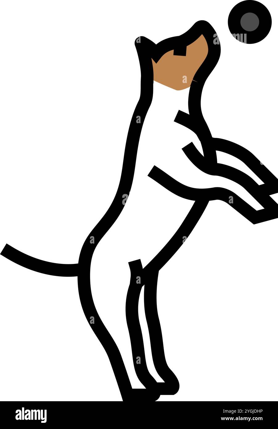 ball dog color icon vector illustration Stock Vector Image & Art - Alamy