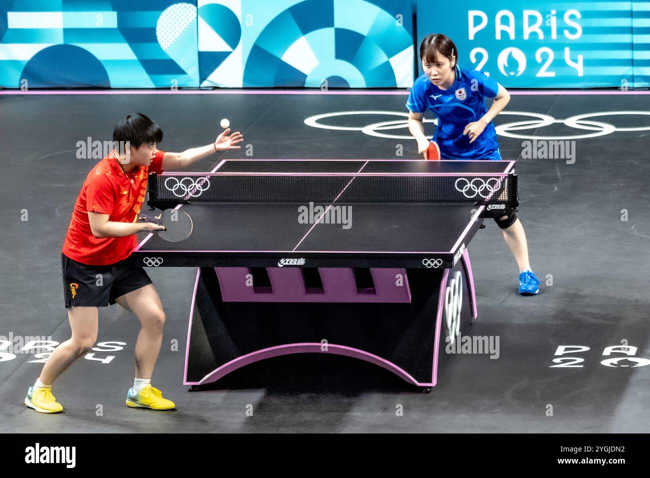 Table tennis – women's team gold medal match. Sun Yingsha -L-(CHN ...