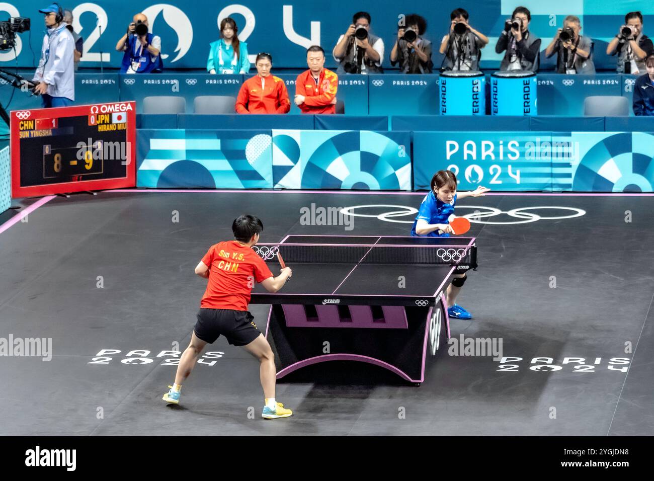 Table tennis – women's team gold medal match. Sun Yingsha -L-(CHN ...