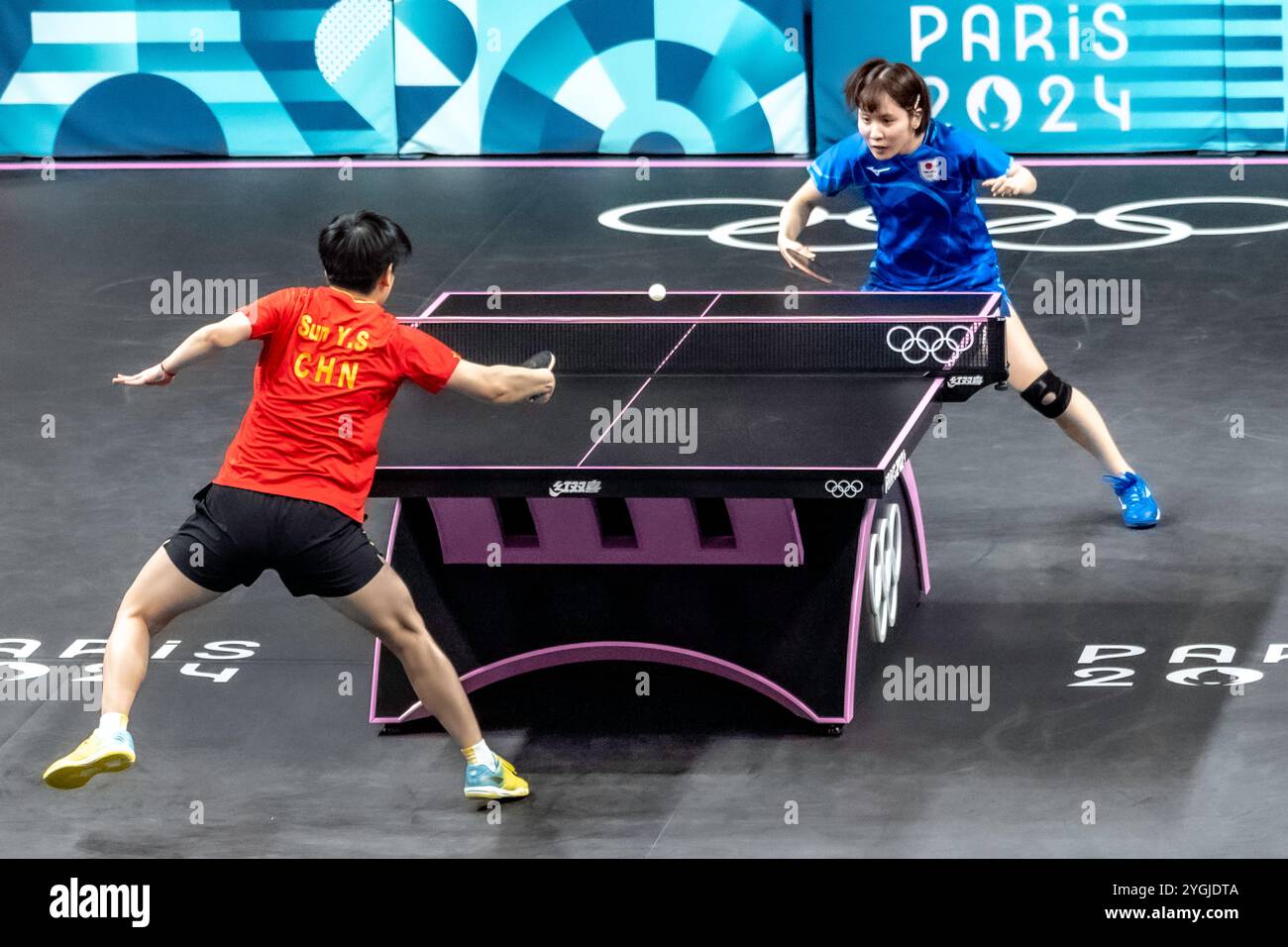 Table tennis – women's team gold medal match. Sun Yingsha -L-(CHN ...