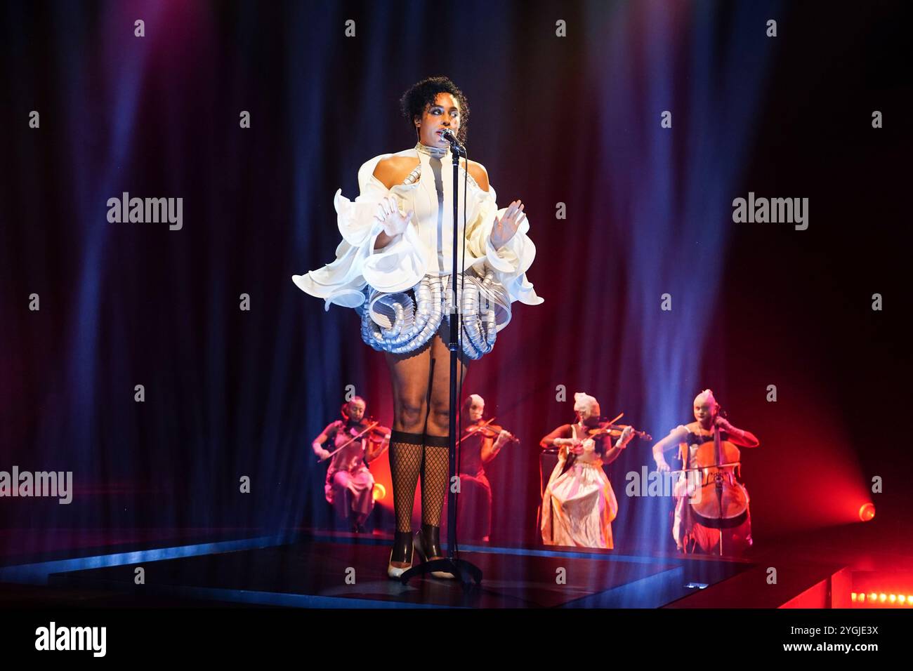 EDITORIAL USE ONLY Celeste during filming for the Graham Norton Show ...