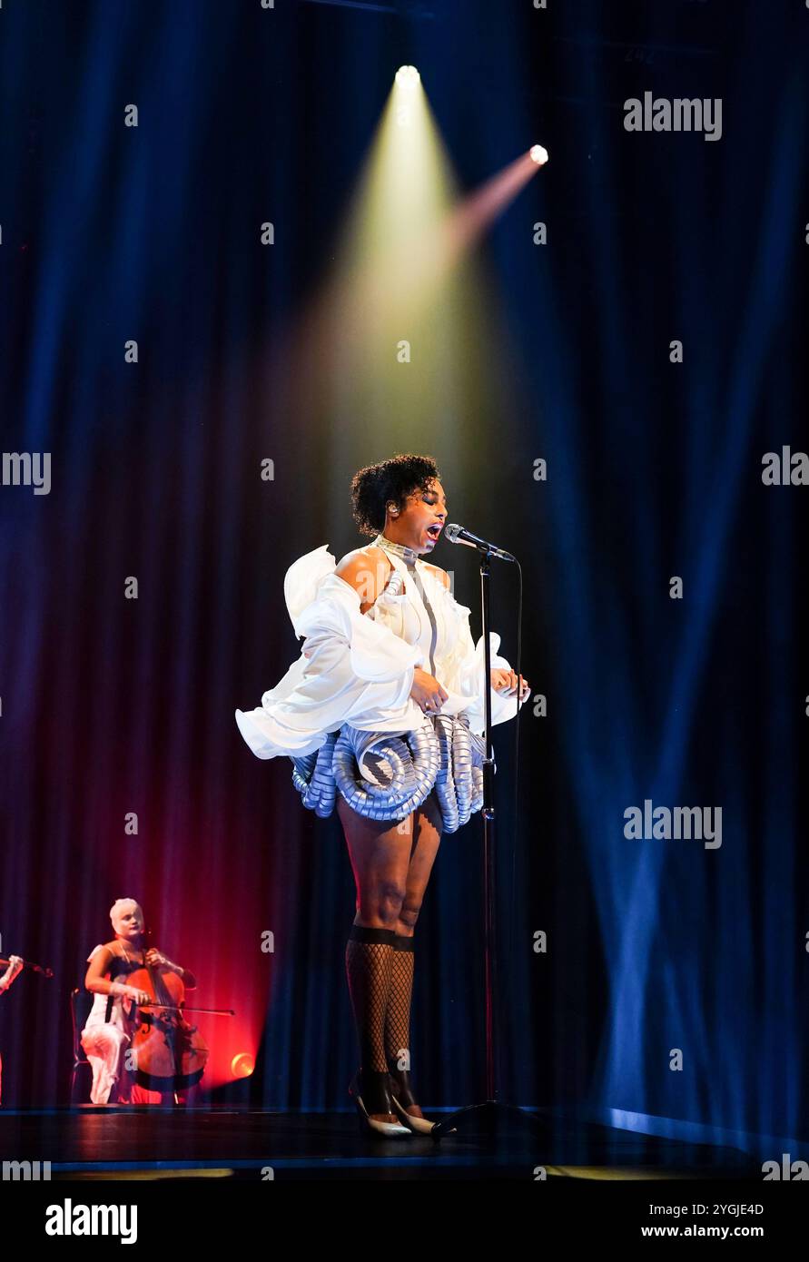 EDITORIAL USE ONLY Celeste during filming for the Graham Norton Show ...