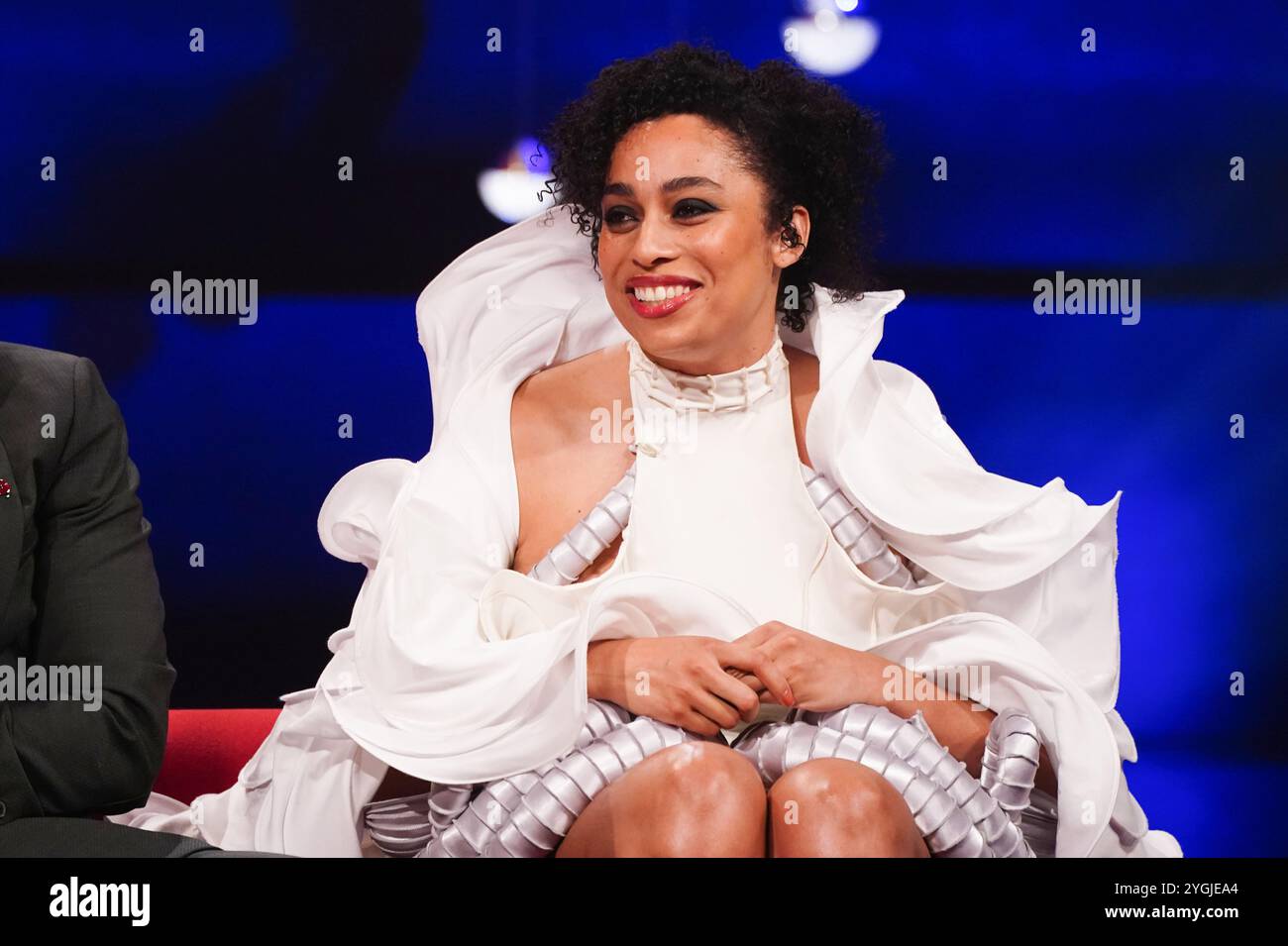 EDITORIAL USE ONLY Celeste during filming for the Graham Norton Show ...