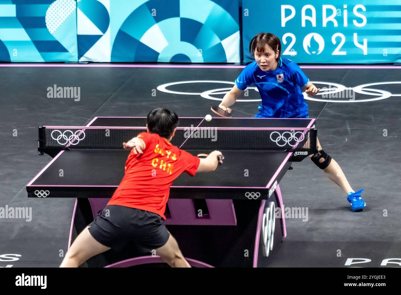 Table tennis – women's team gold medal match. Sun Yingsha -L-(CHN ...