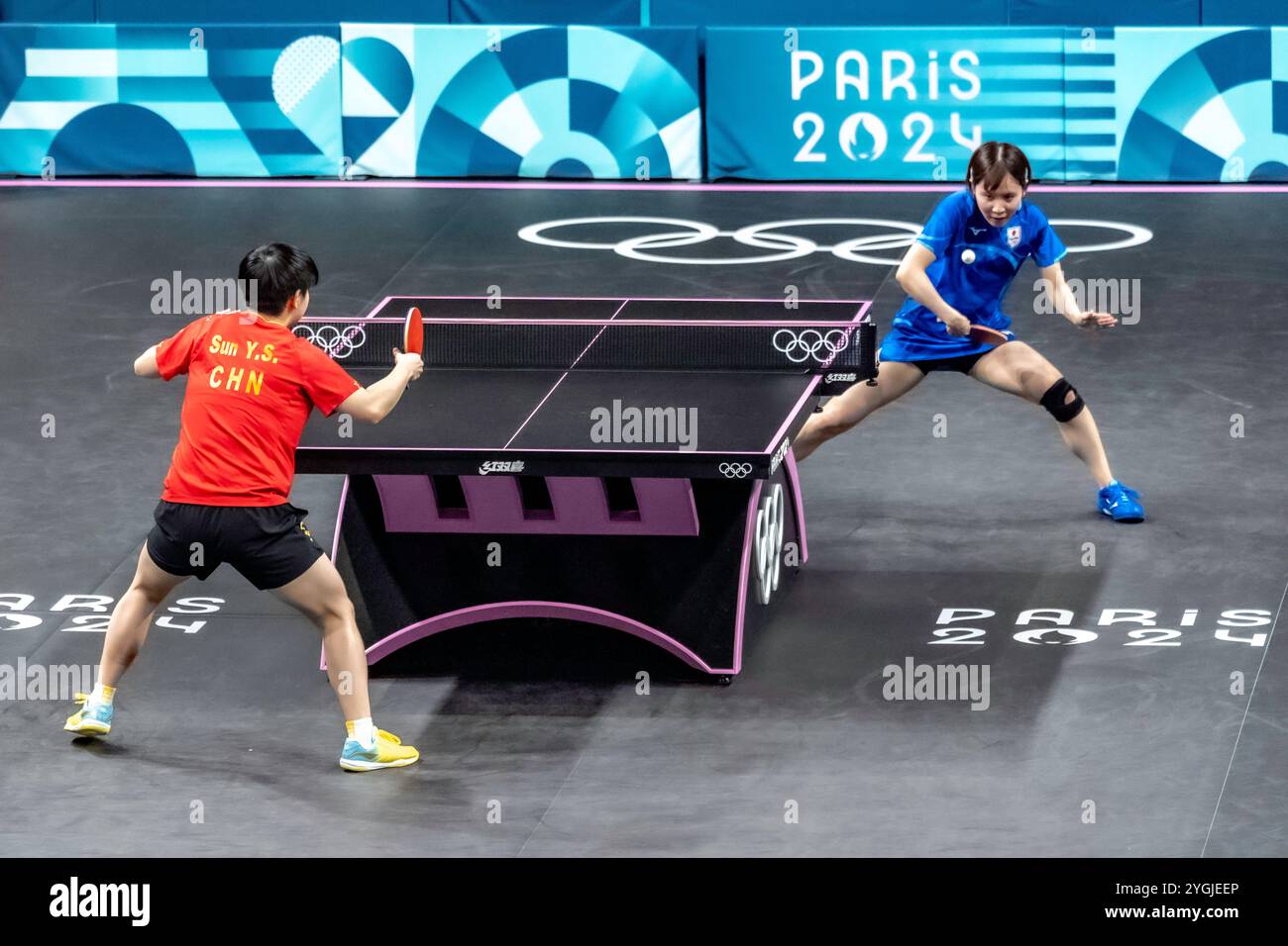 Table tennis – women's team gold medal match. Sun Yingsha -L-(CHN ...