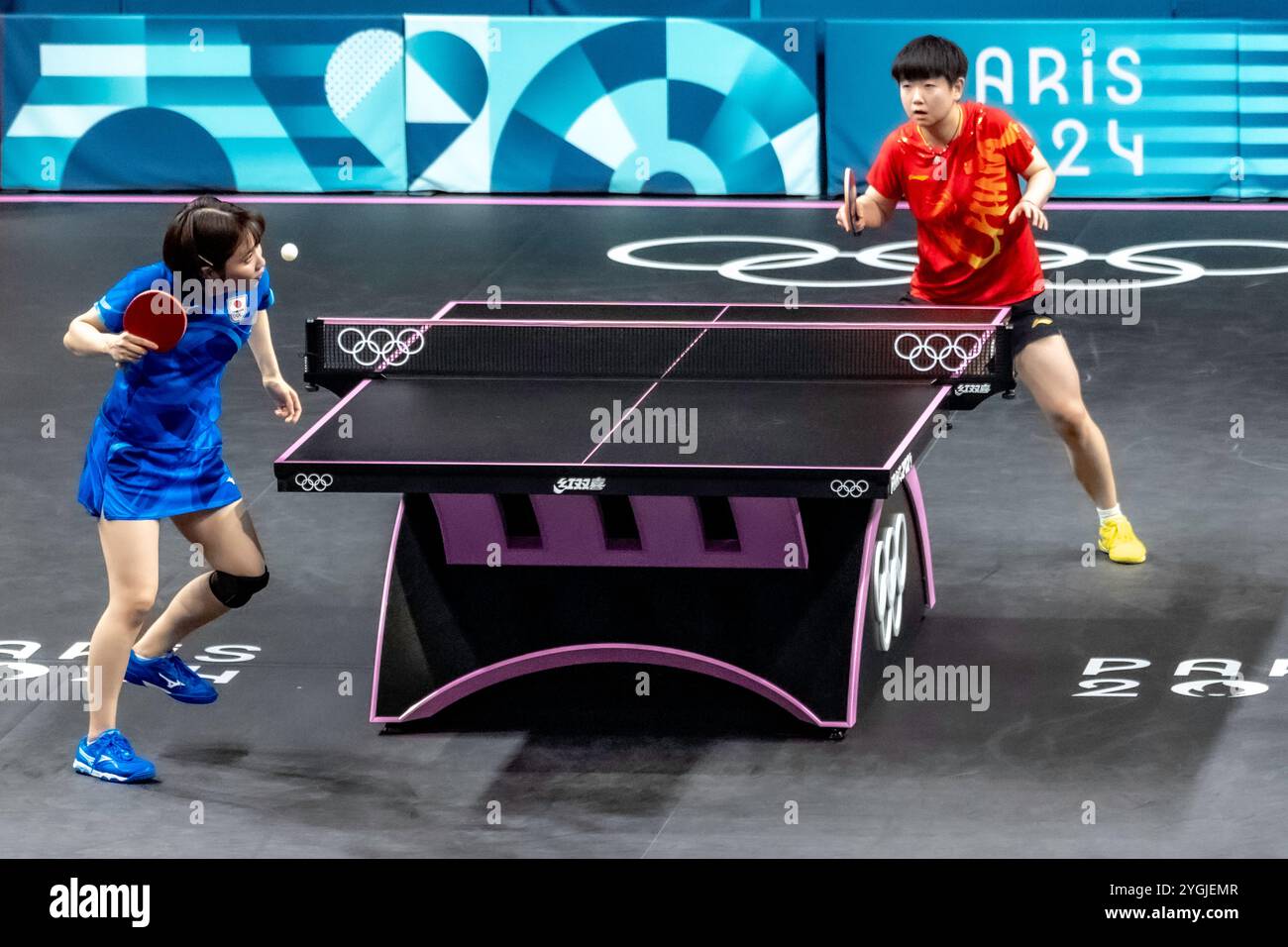 Table tennis – women's team gold medal match. Sun Yingsha -R-(CHN ...