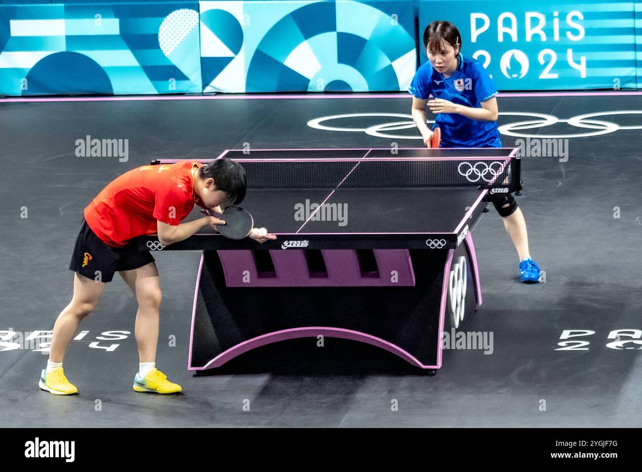 Table tennis – women's team gold medal match. Sun Yingsha -L-(CHN ...