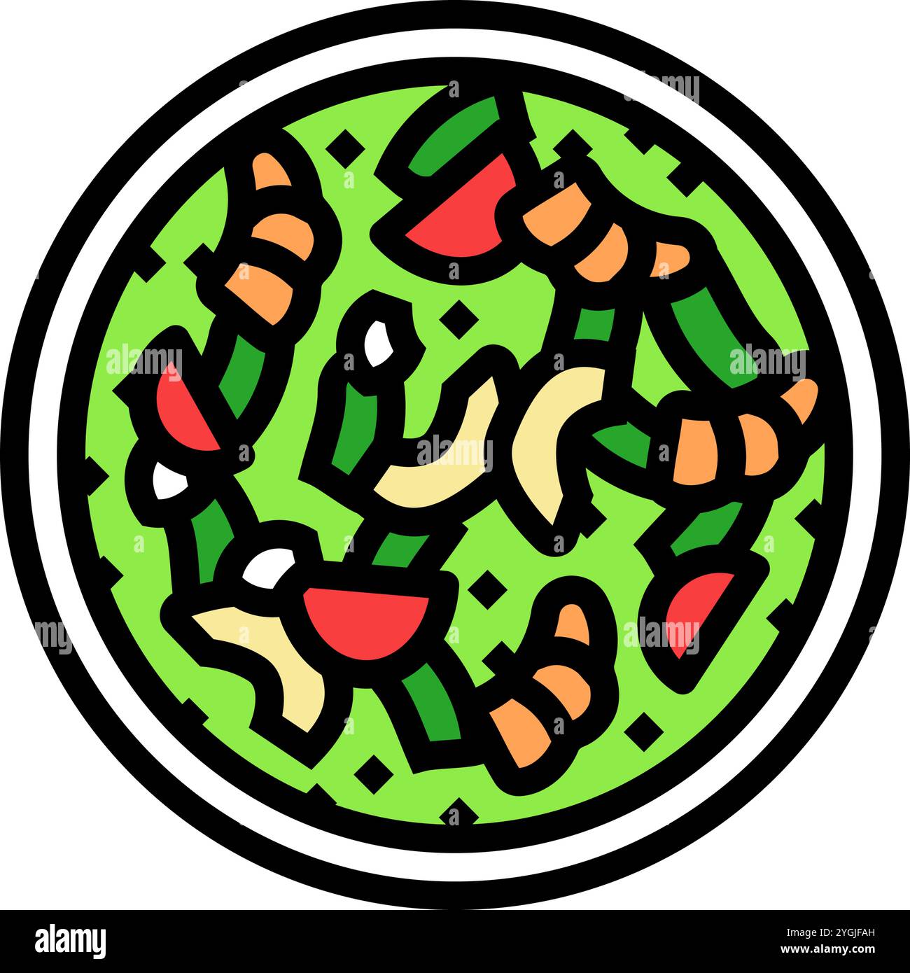 ceviche fish color icon vector illustration Stock Vector Image & Art ...