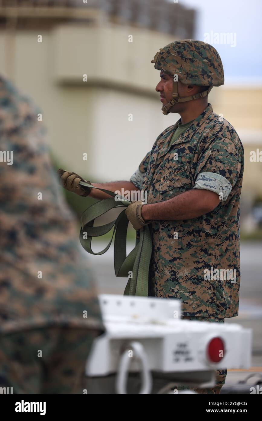 A U.S. Marine with 3d Littoral Combat Team, 3d Marine Littoral Regiment ...