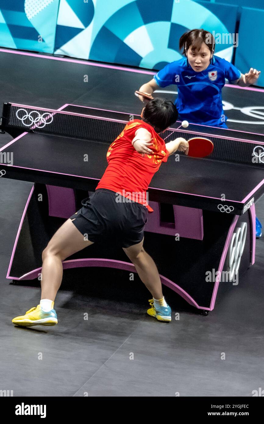 Table tennis – women's team gold medal match. Sun Yingsha -L-(CHN ...
