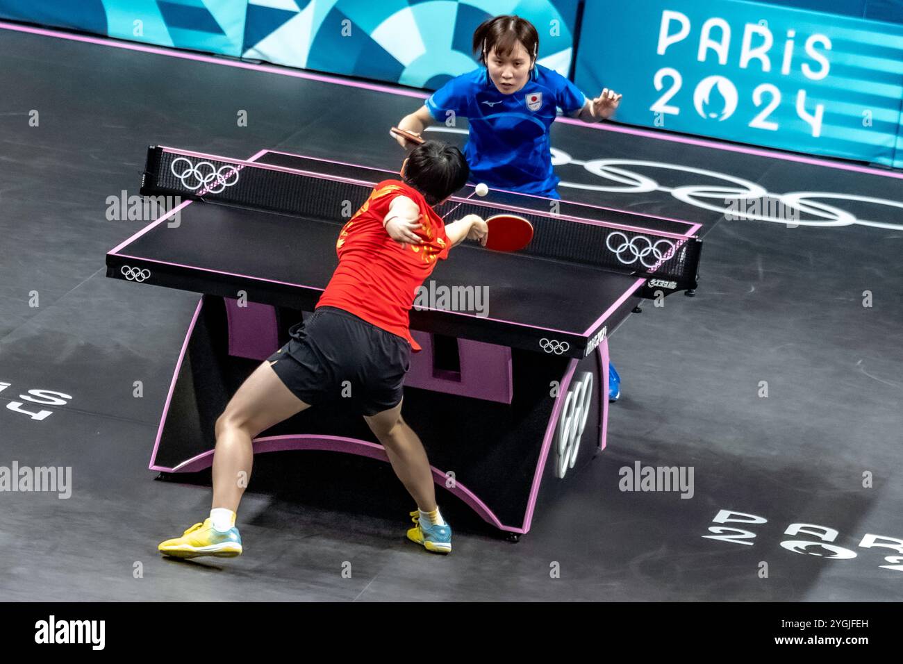 Table tennis – women's team gold medal match. Sun Yingsha -L-(CHN ...