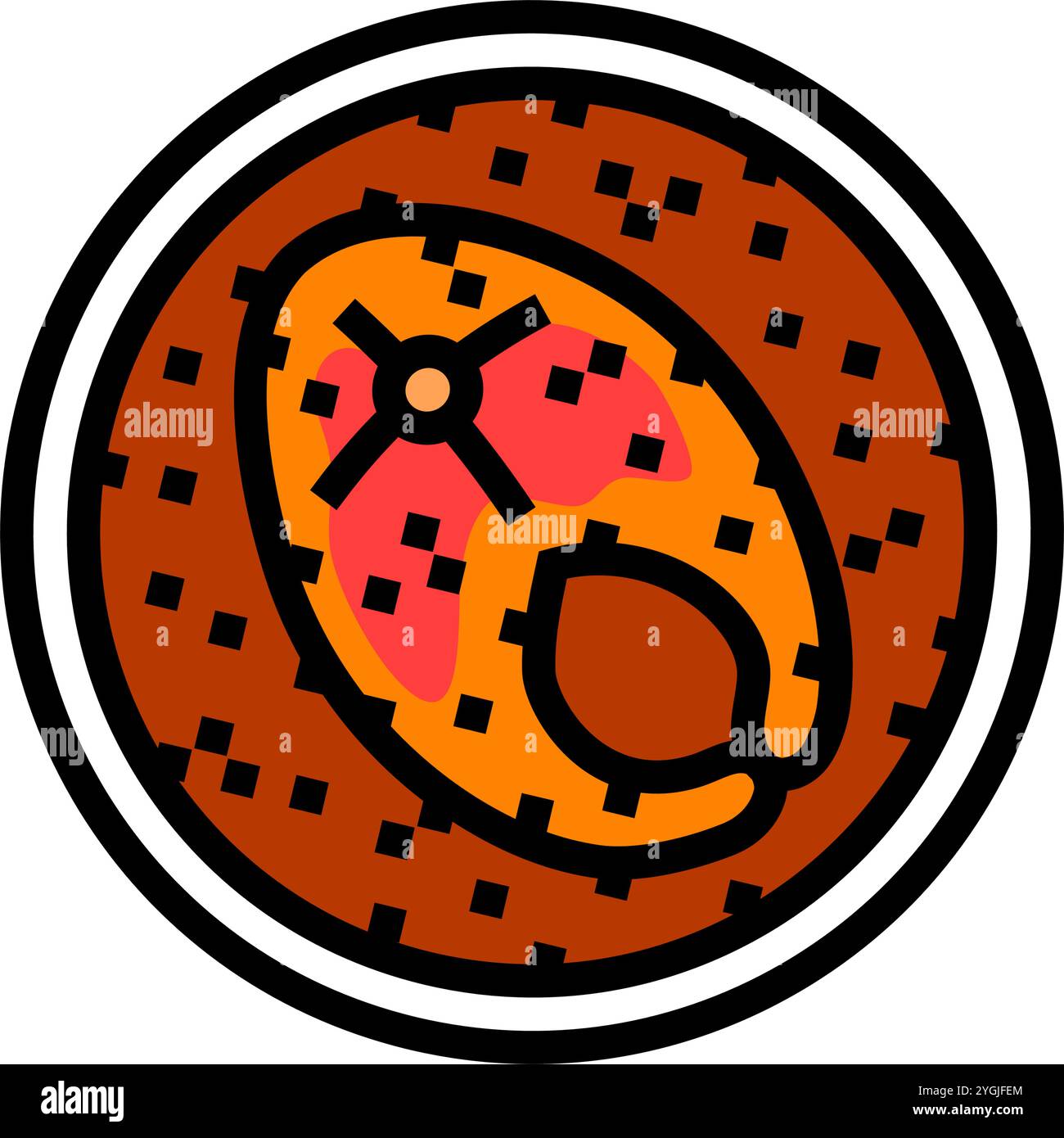 curry fish color icon vector illustration Stock Vector Image & Art - Alamy