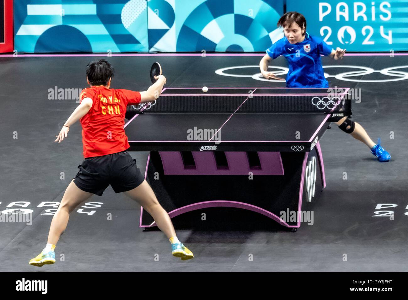 Table tennis – women's team gold medal match. Sun Yingsha -L-(CHN ...