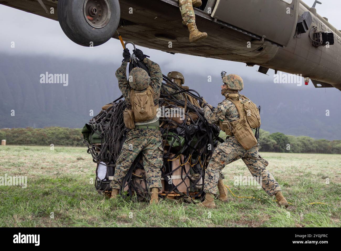 U.S. Marines with 3d Littoral Logistics Battalion, 3d Marine Littoral ...