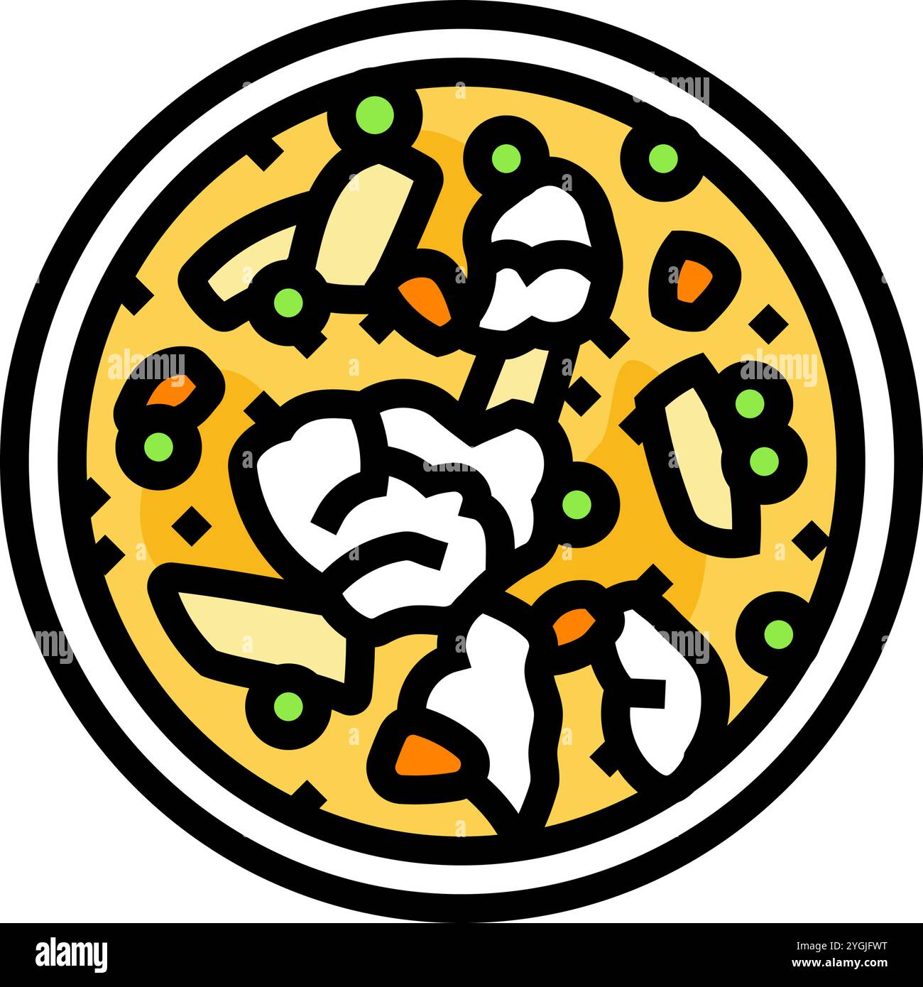 soup fish color icon vector illustration Stock Vector Image & Art - Alamy