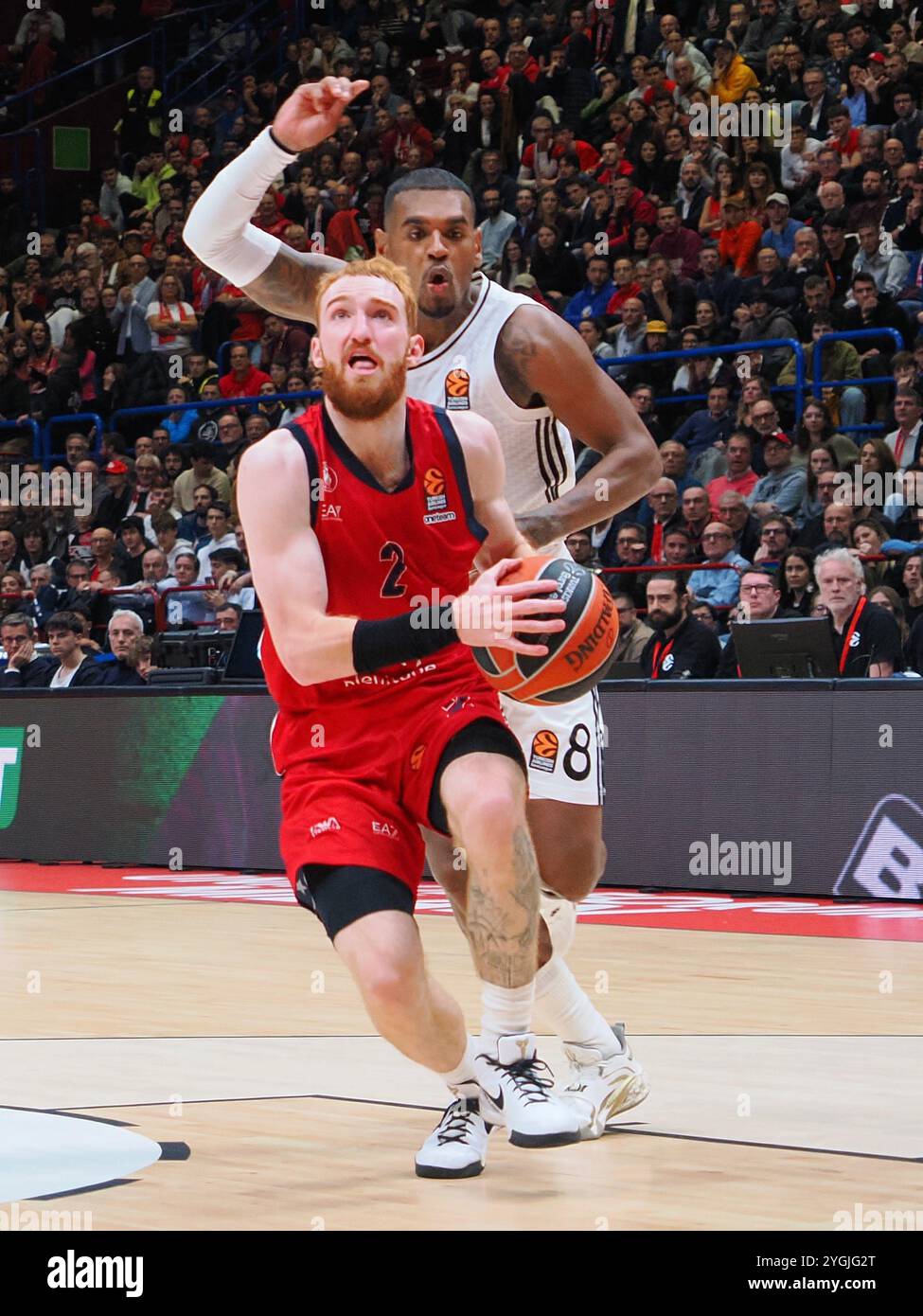 Milan, Italy, November 07 2024 Nico Mannion (EA7 Emporio Armani Olimpia ...