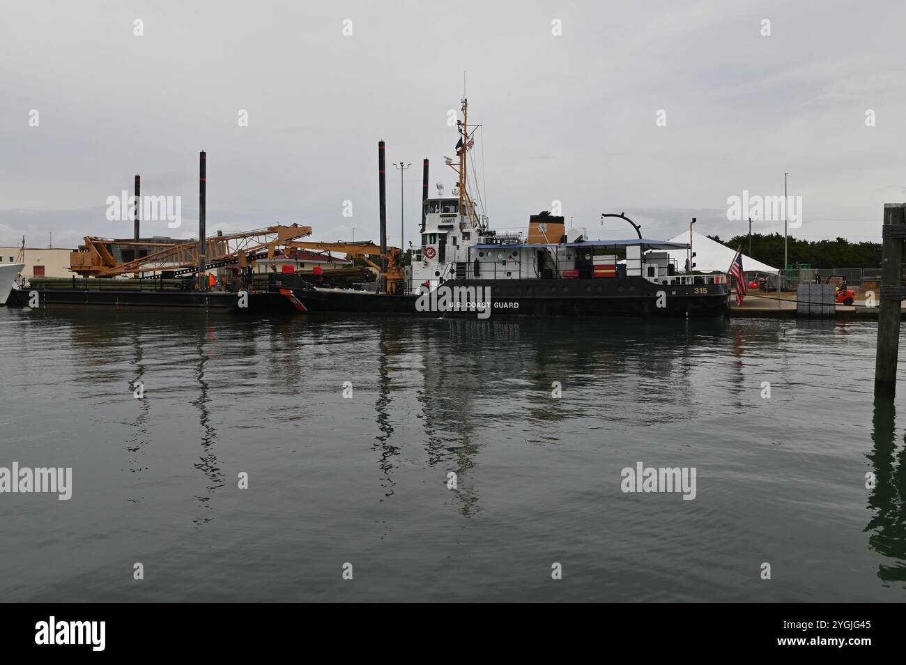 The USCGC Smilax (WLIC 315), Coast Guard Queen of the Fleet, is moored ...