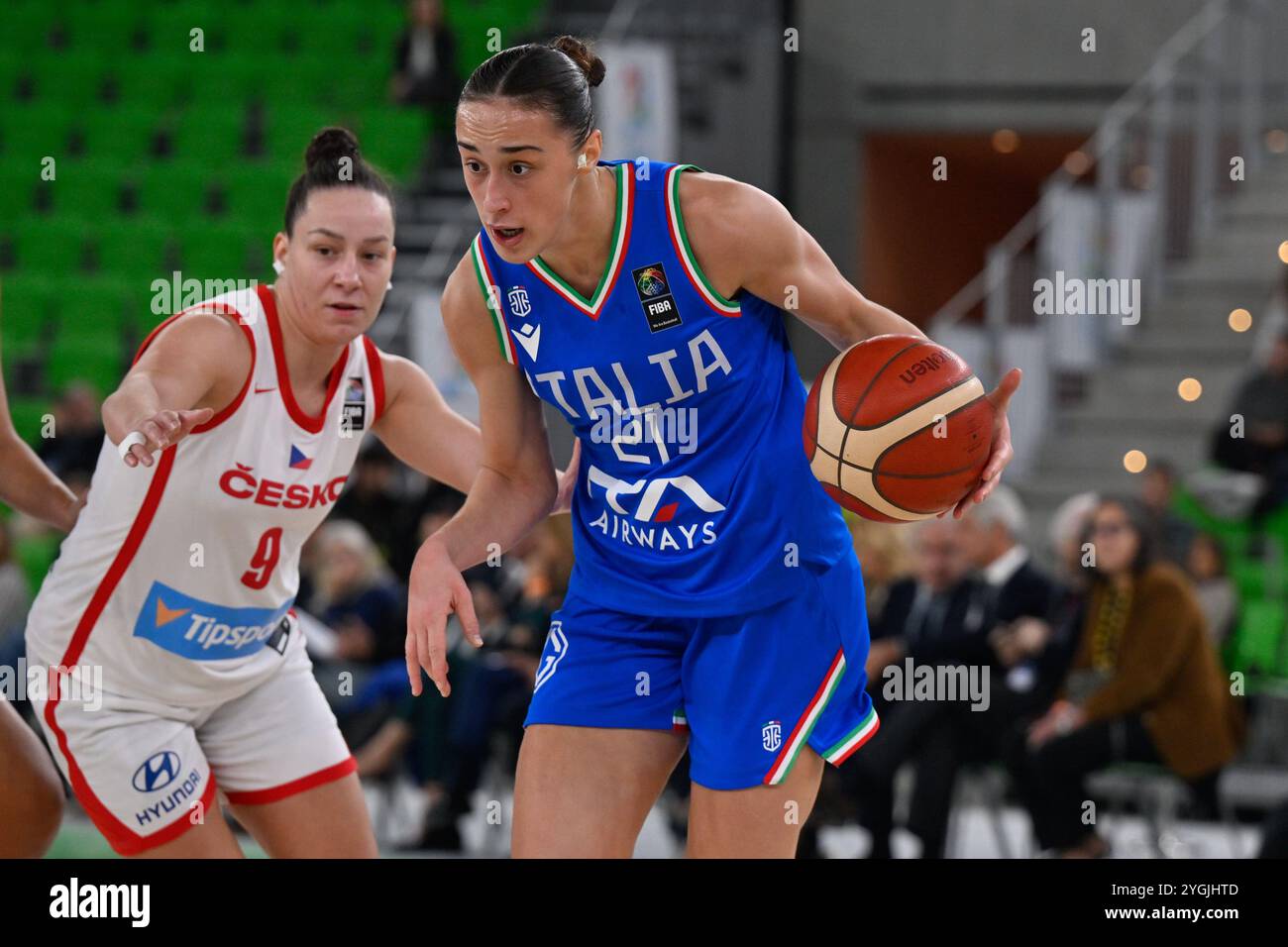 Karoli?na S?otolova? (CECHIA) - Silvia Pastrello (ITALIA) during Women ...