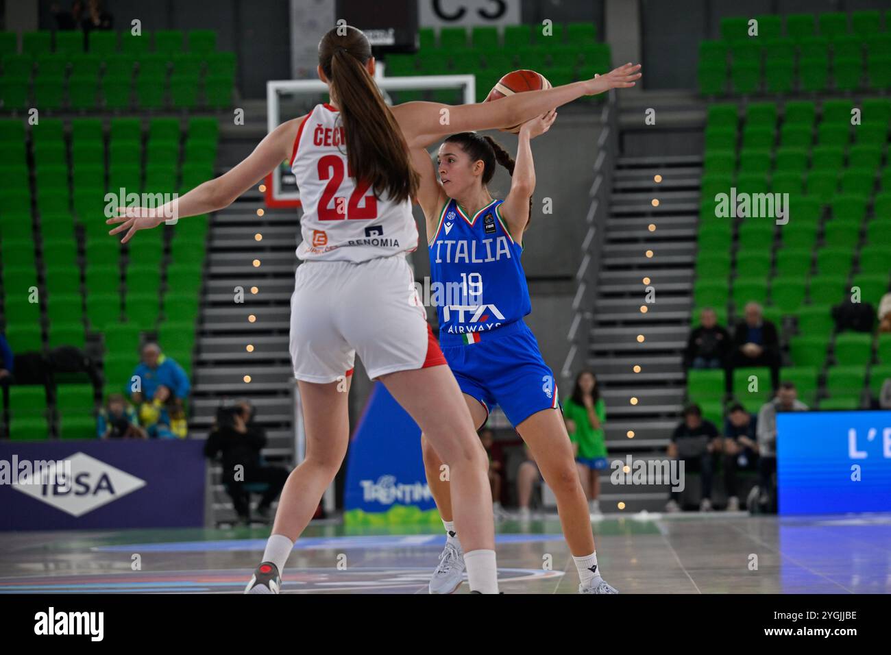 Emma C?echova? (CECHIA) - Martina Fassina (ITALIA) during Women's Euro ...